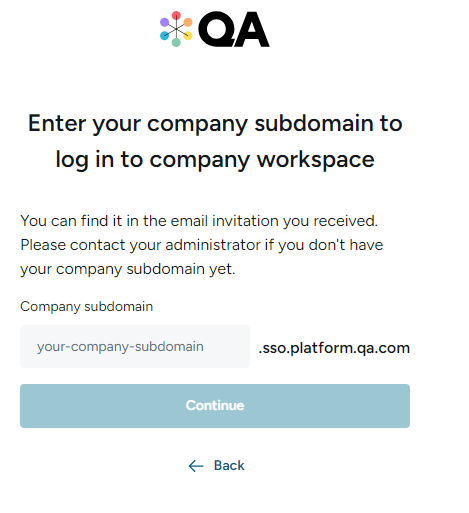 Setting Up Single Sign On Qa Help Center