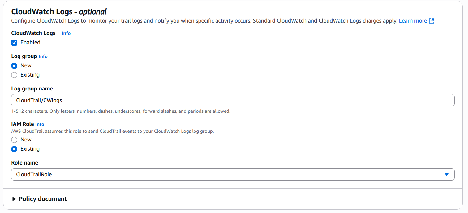 Lab Guide: Monitoring AWS CloudTrail Events with Amazon CloudWatch – QA Help Center